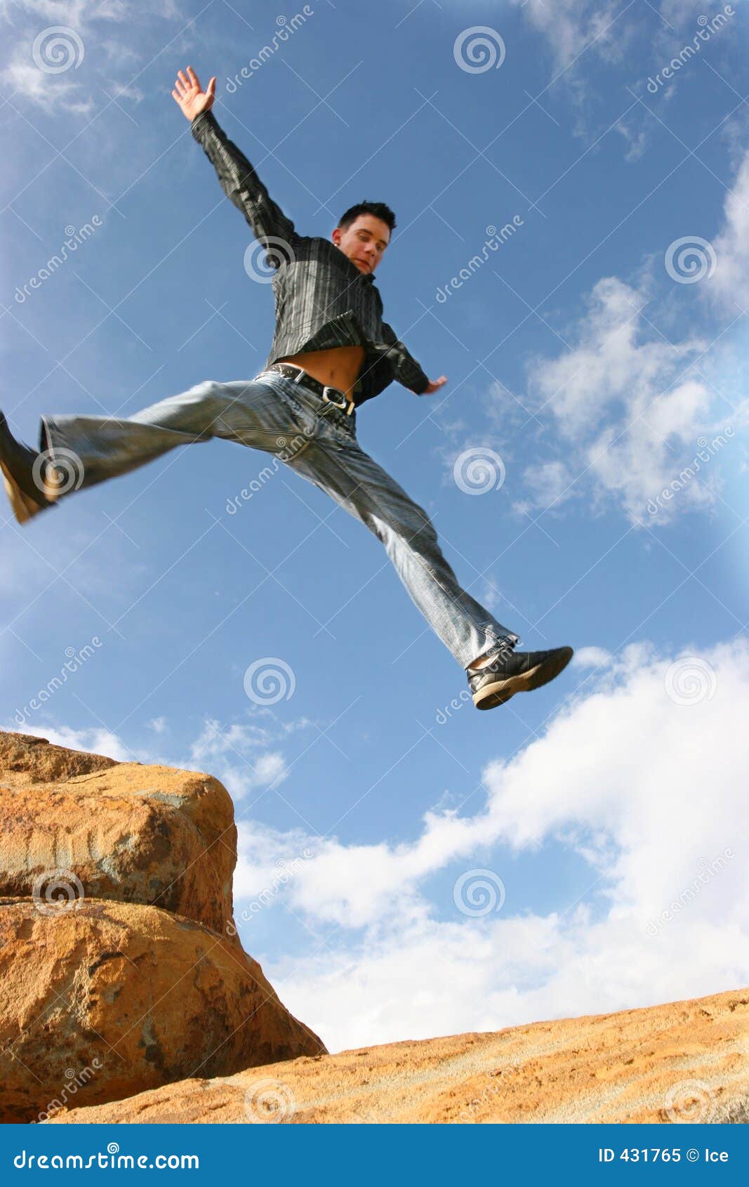 Man jumping of joy stock image. Image of hair, beauty, male - 431765