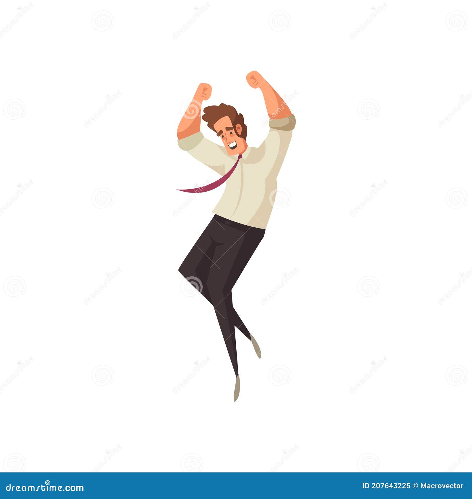 Jumping Man Icon stock illustration. Illustration of sports - 207643225