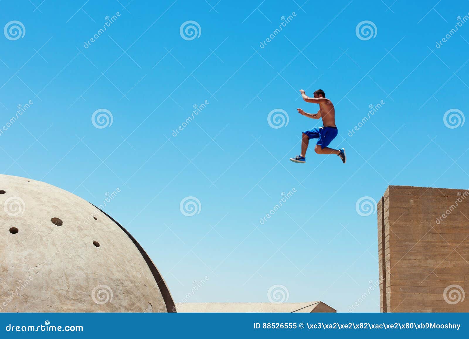 Man Jumping, in Little Motion Blur Stock Image - Image of problem, male ...