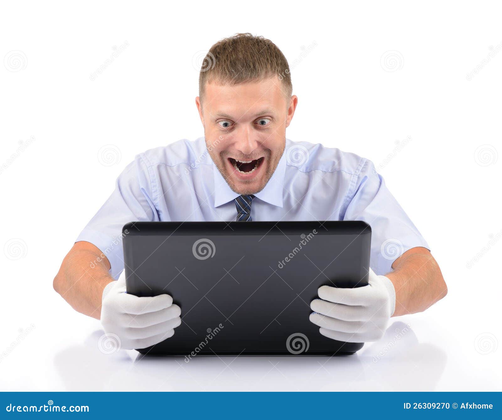 Man with Just Bought a New Laptop, Passion for Computers Stock Photo ... Man with Just Bought a New Laptop, Passion for Computers Stock Photo ...