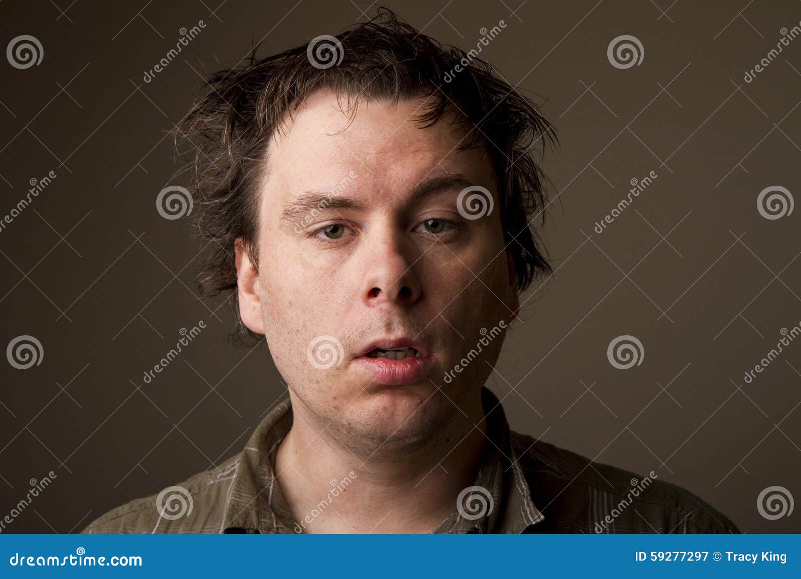 Man just woke up stock image. Image of disarray, look - 59277297