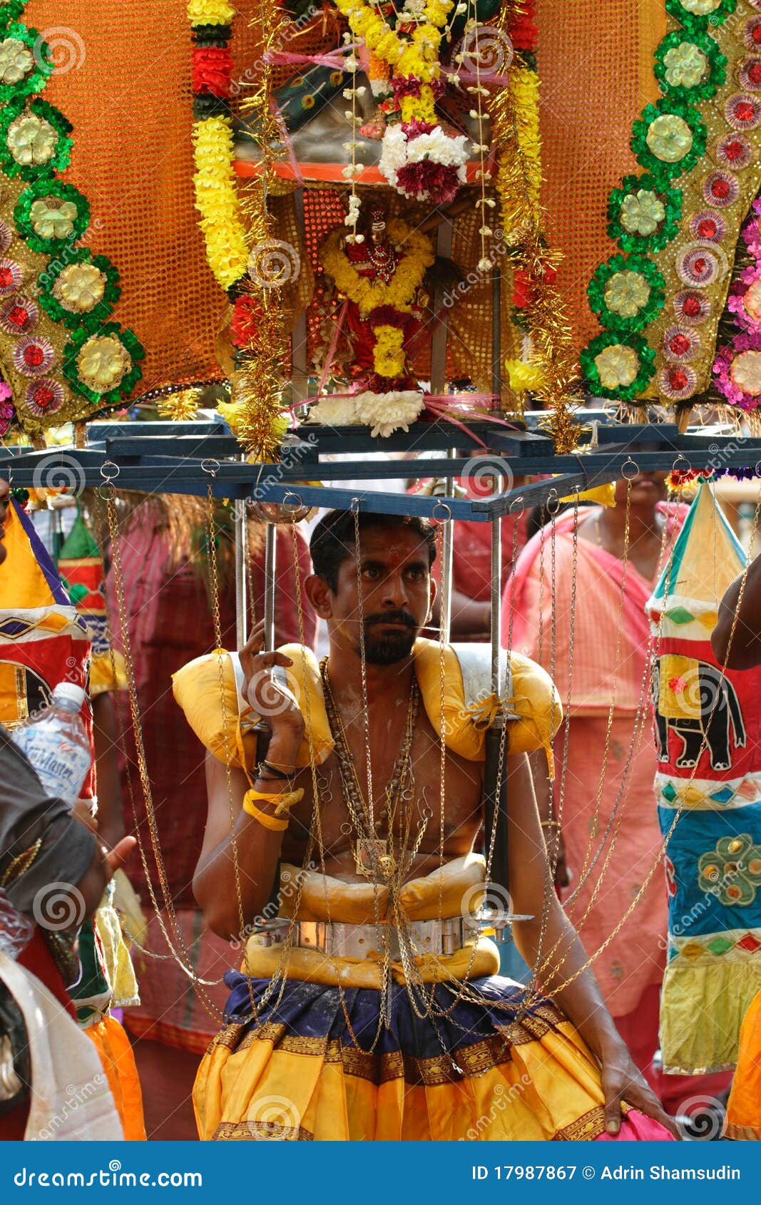 Man with Kavadi editorial photography. Image of vertical - 17987867