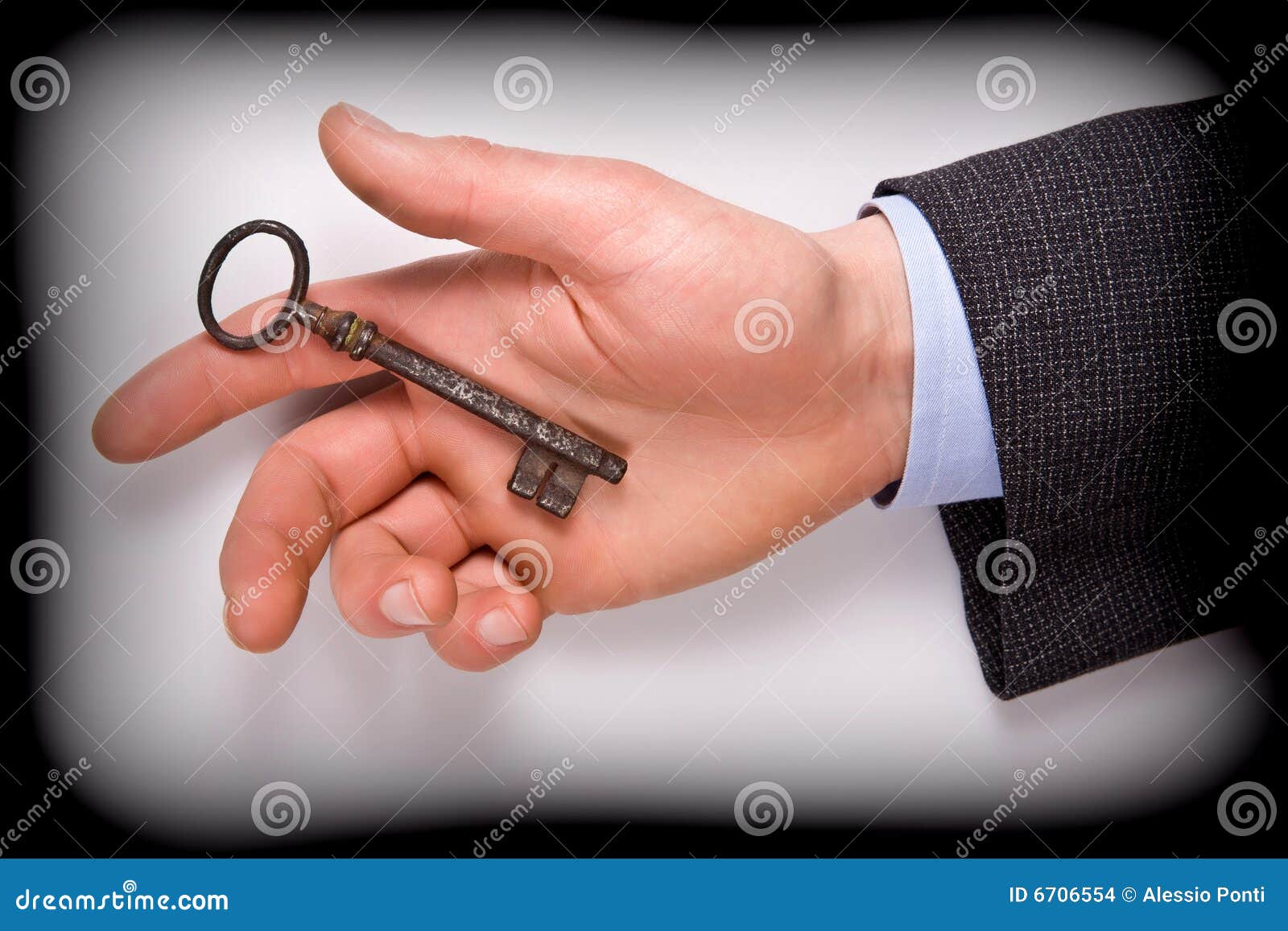 Man with key stock photo. Image of give, business, hold - 6706554