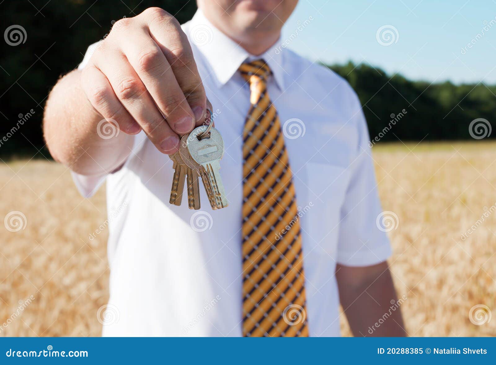 Man with key on hand stock image. Image of idea, owner - 20288385
