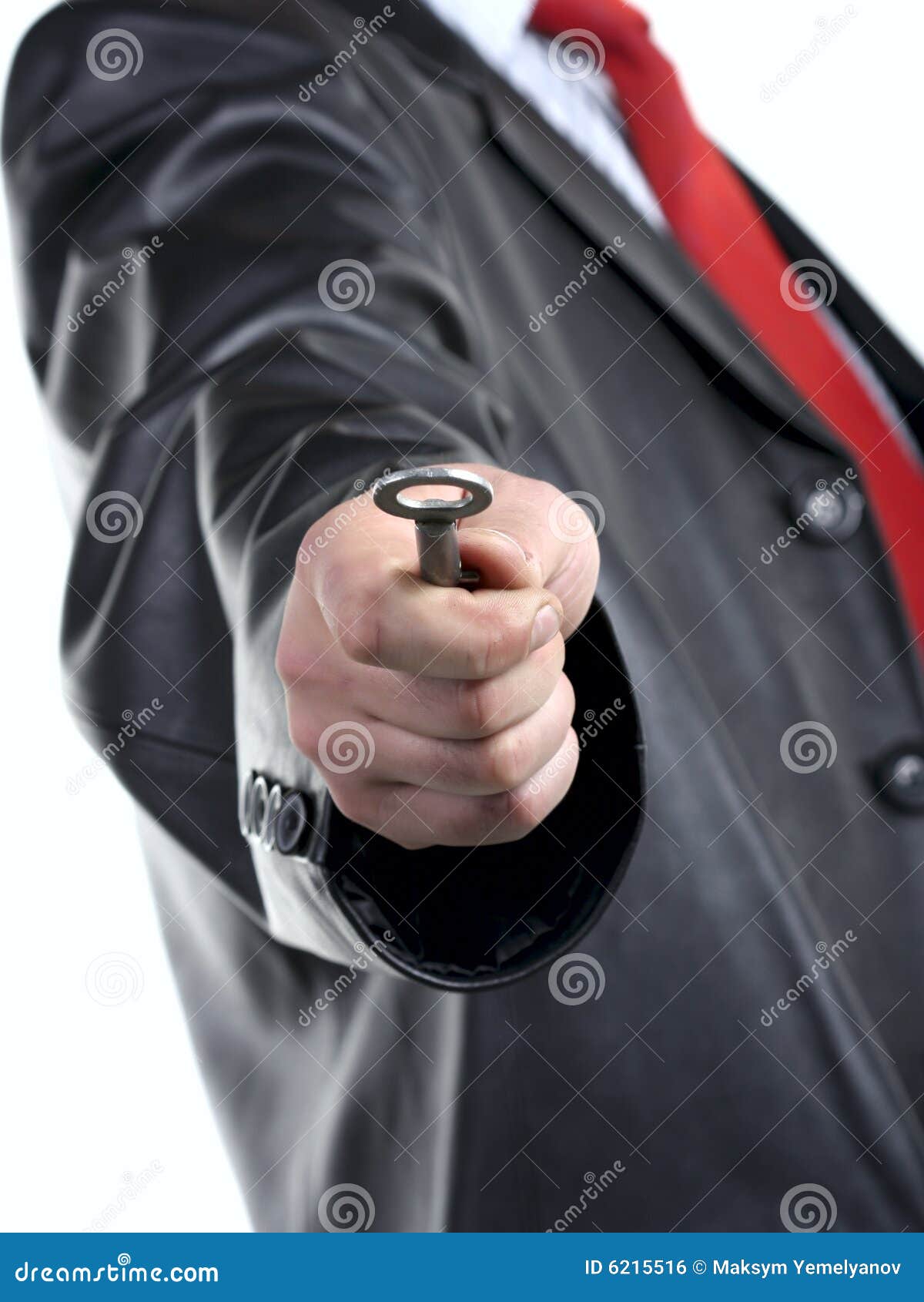 Man with key on hand stock photo. Image of holding, real - 6215516