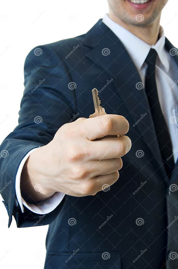 Man with Key in Hand Closeup. Stock Image - Image of mortgage, moving ...