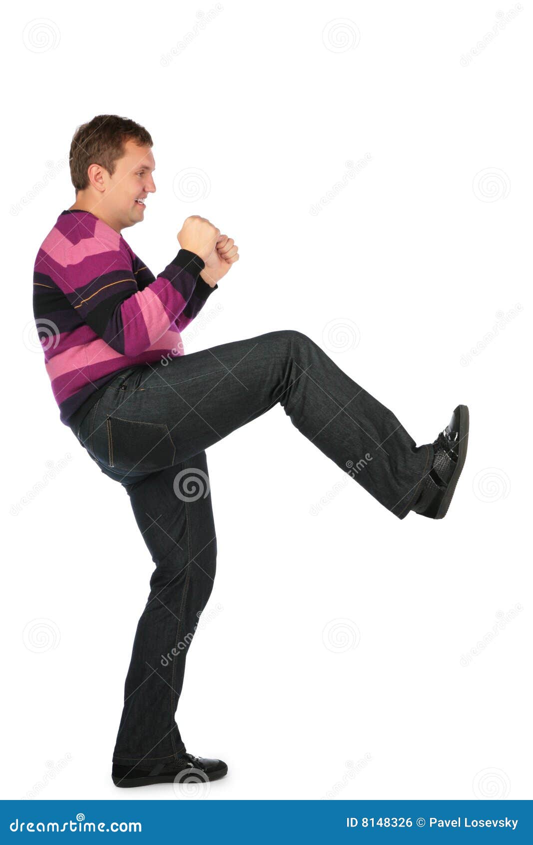 Man kicks by leg stock photo. Image of fight, person, male - 8148326