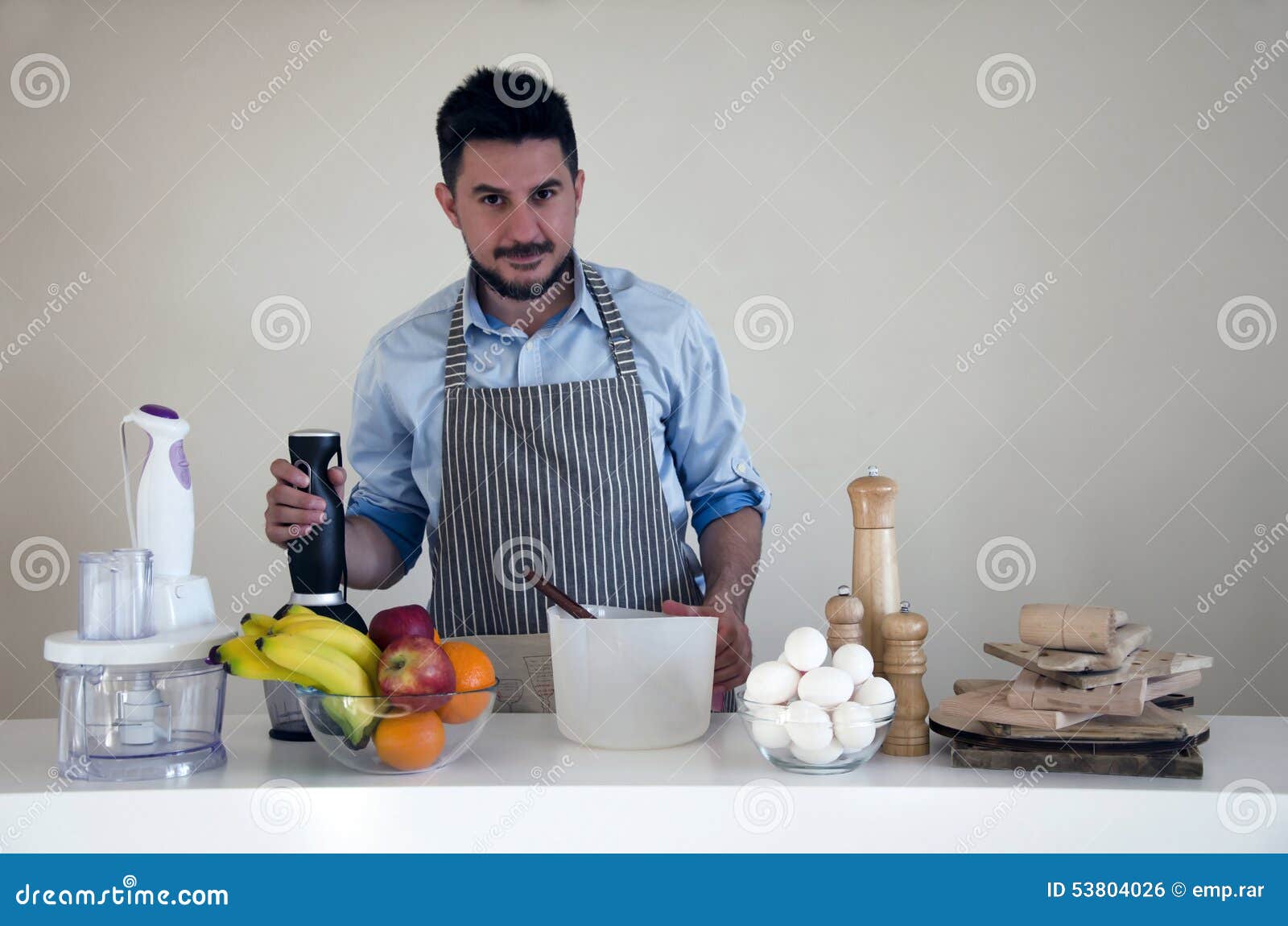 Man in the kitchen stock photo. Image of cooking, equipment - 53804026