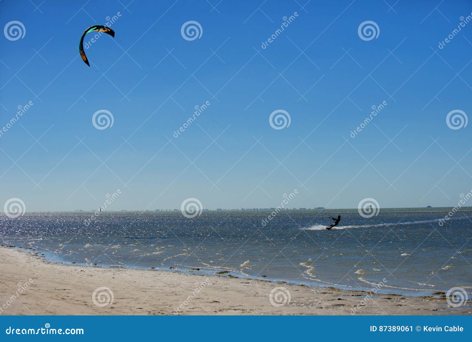 Man Kiting on Water Wide Shot Editorial Photo - Image of camera, kite ...