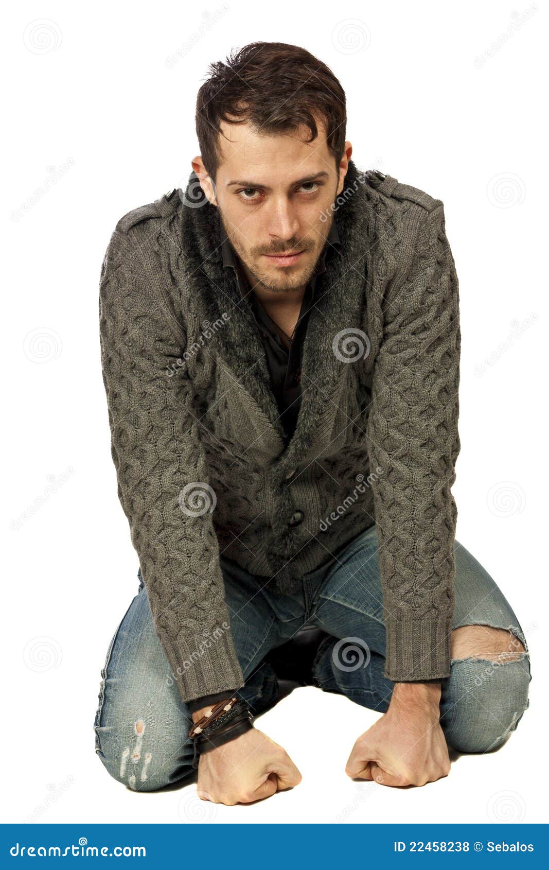 Man on knees stock photo. Image of pleading, clasped - 22458238