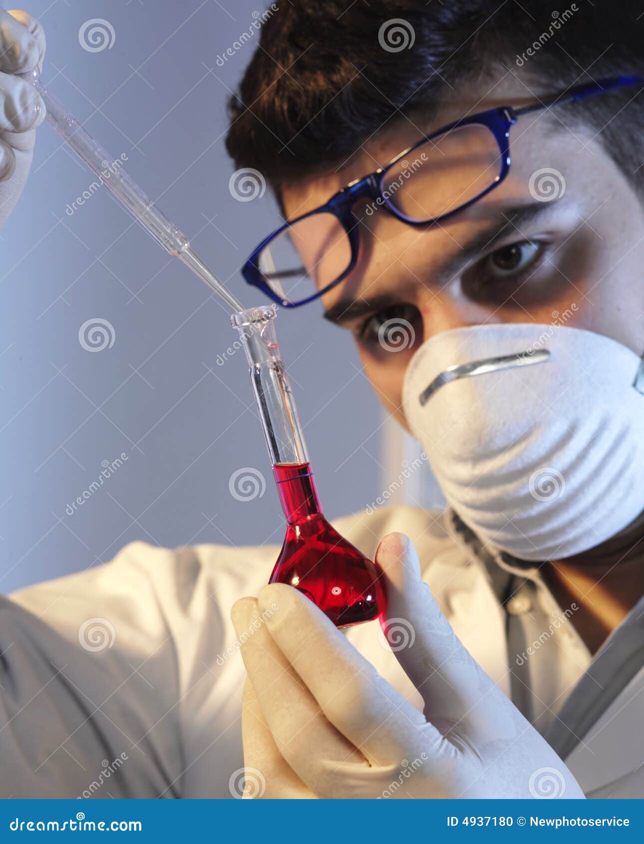 Man in the laboratory stock photo. Image of biochemist - 4937180
