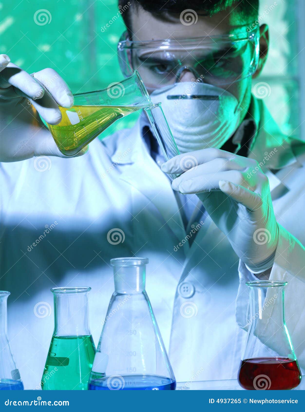 Man in the laboratory stock image. Image of work, laboratory - 4937265
