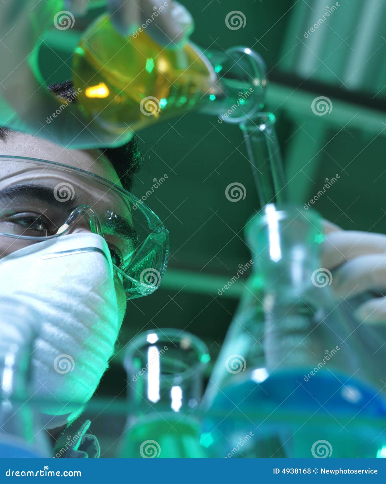 Man in the laboratory stock photo. Image of solution, laboratory - 4938168