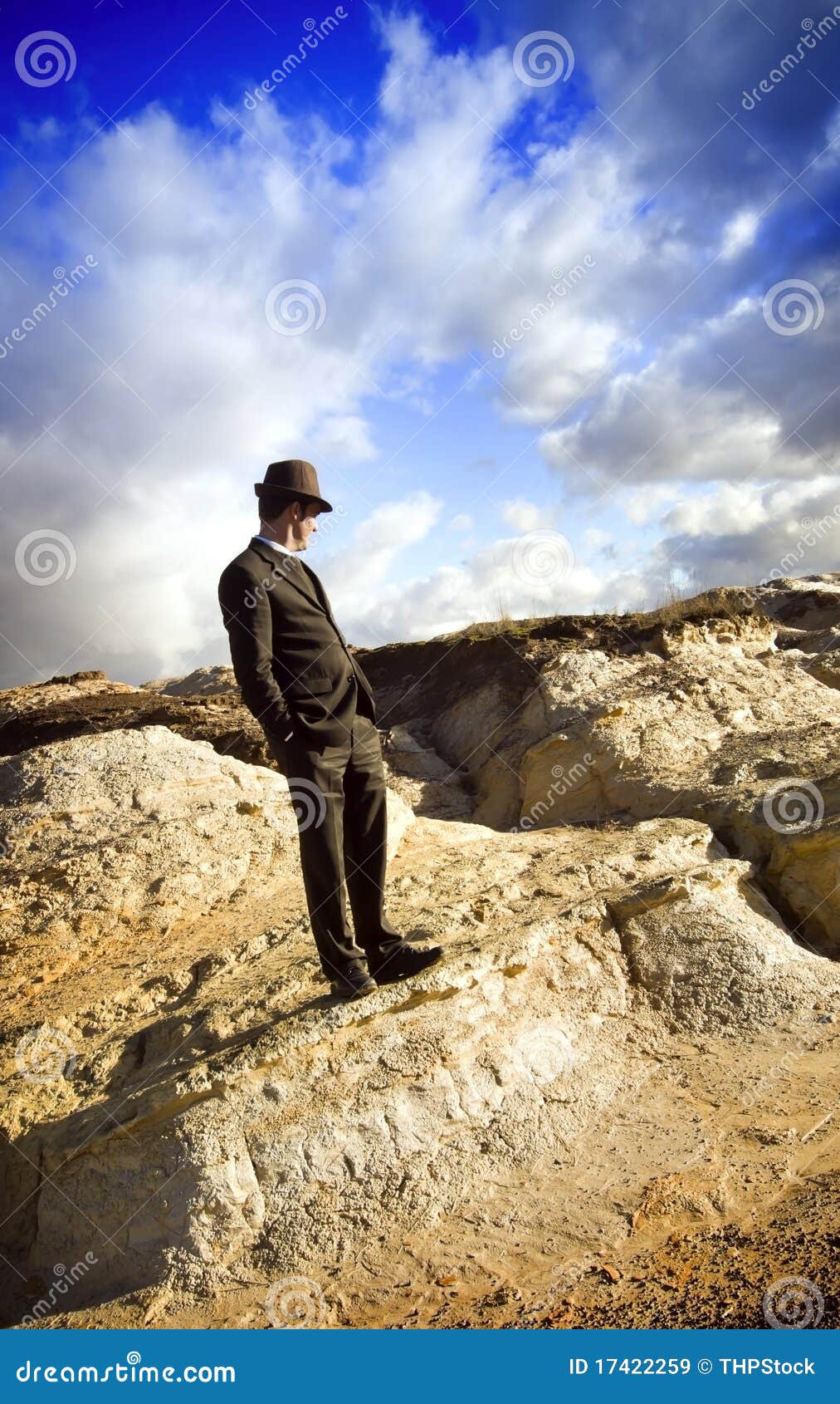 Man in Landscape stock image. Image of freedom, relax - 17422259