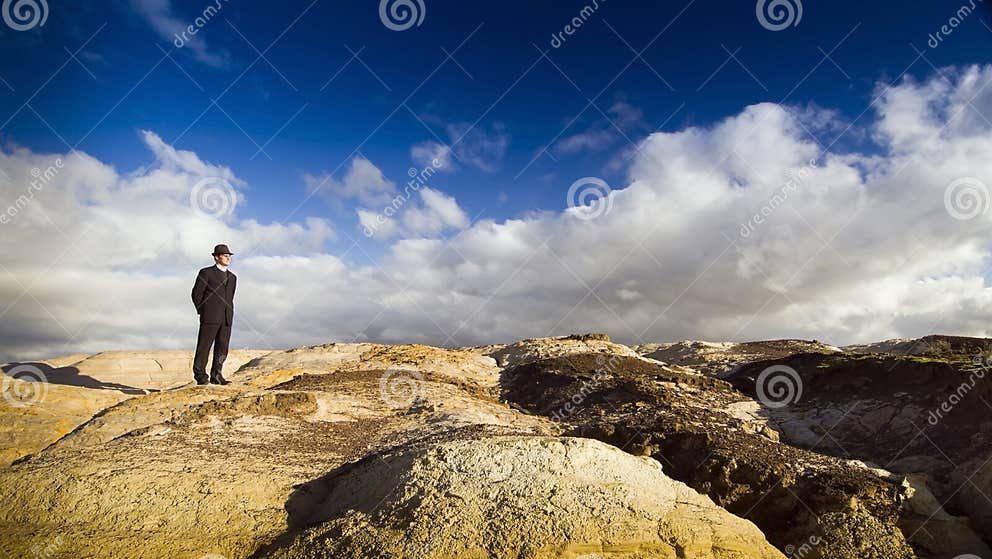 Man in Landscape stock image. Image of people, enjoy - 17422265