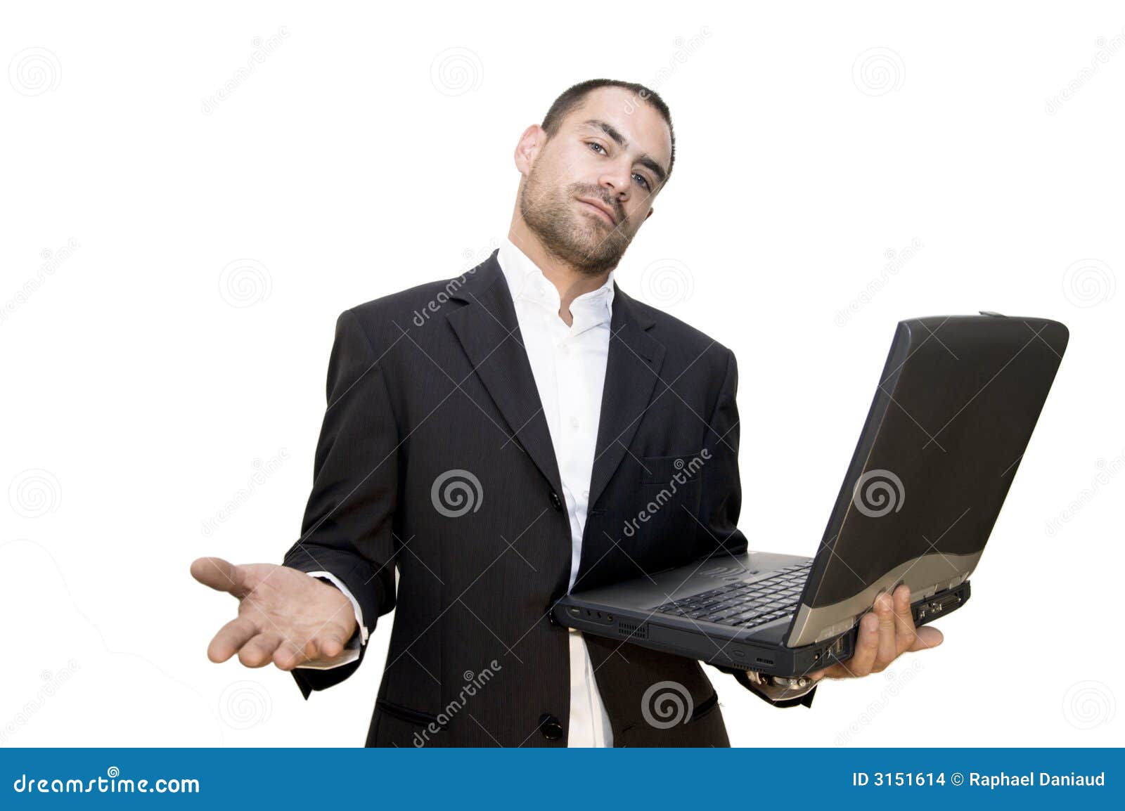 Man and laptop stock photo. Image of work, keyboard, elegant - 3151614