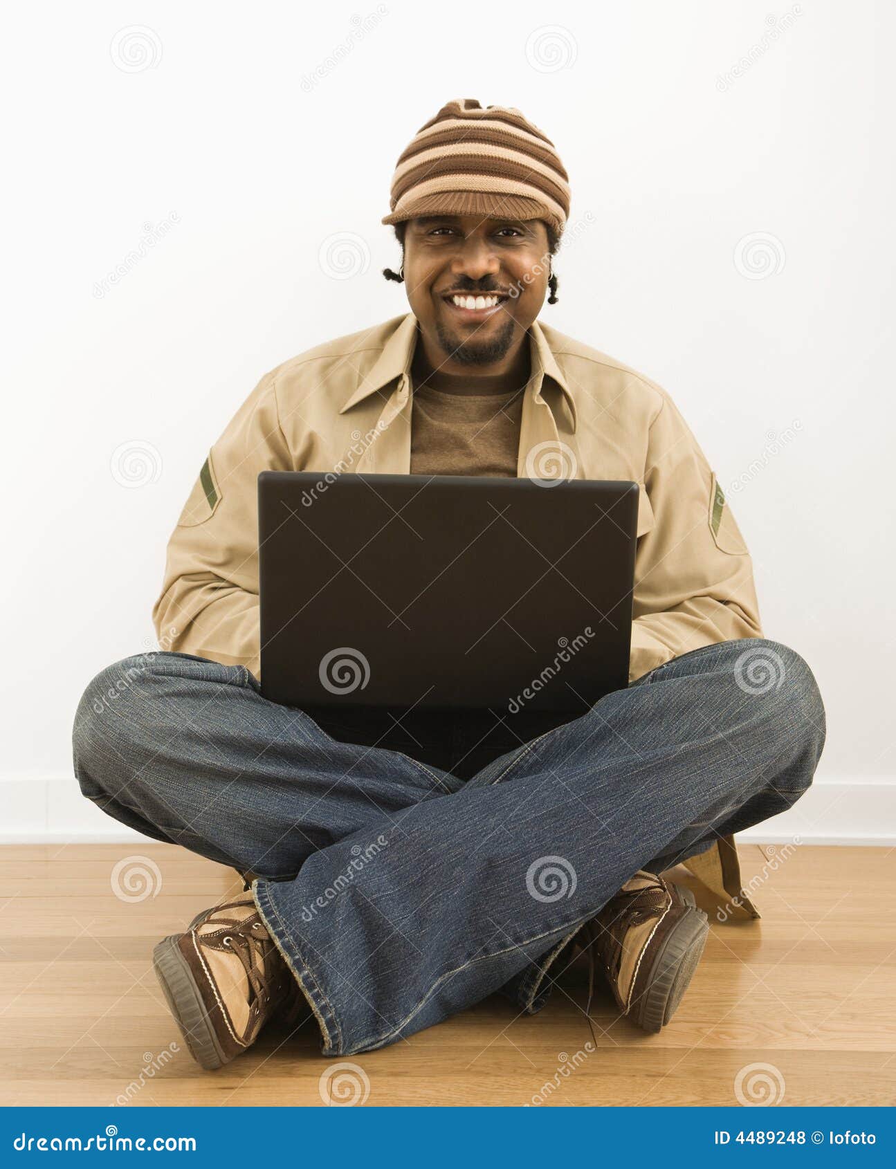 Man on laptop. stock photo. Image of portrait, 071115a0131 - 4489248