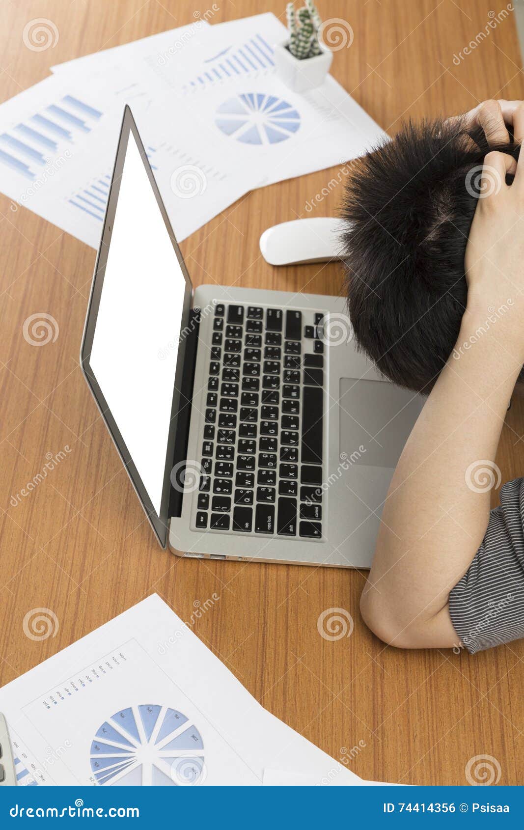 Man with Laptop Computer - Frustrate, Stress, Upset Concept Stock Photo ...