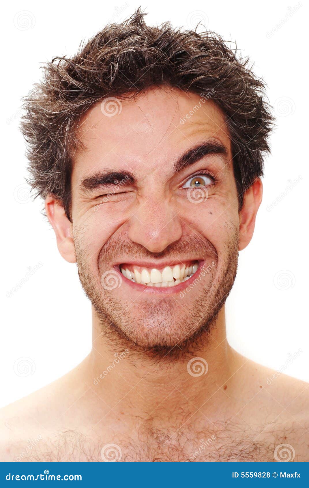 Man laughing stock photo. Image of male, cute, facial - 5559828