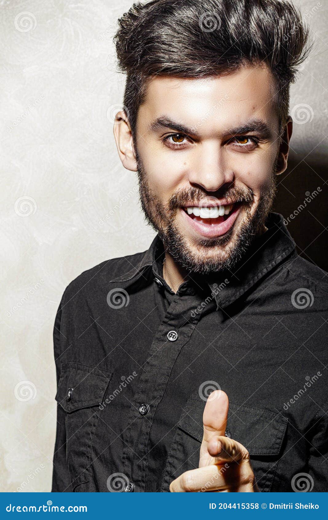 The Man Laughs and Points with His Index Finger Stock Photo - Image of ... The Man Laughs and Points with His Index Finger Stock Photo - Image of ...