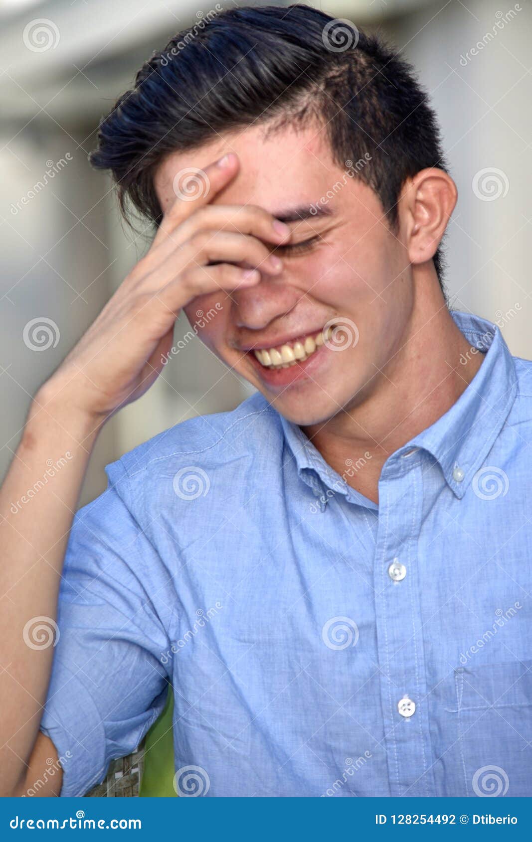 Man and Laughter stock photo. Image of laughter, male - 128254492