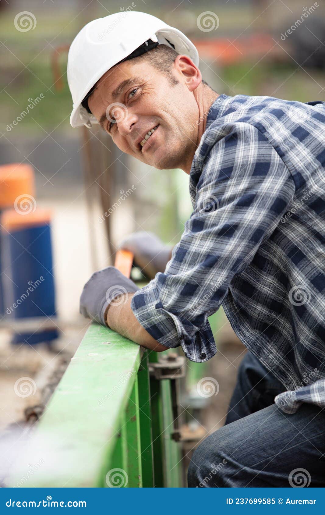 Man Laying Foundation in Low Angle View Stock Image - Image of footpath ...