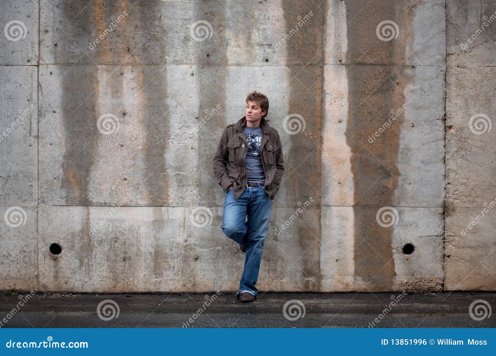 Man Leaning Against Wall stock photo. Image of cement - 13851996 Man Leaning Against Wall stock photo. Image of cement - 13851996