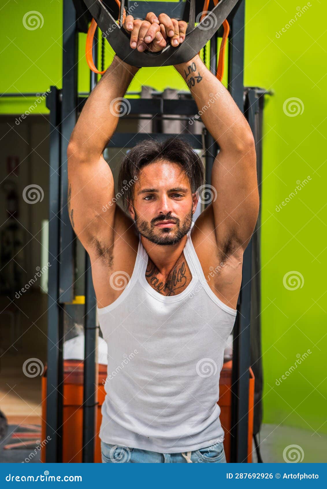 Photo of a Man Leaning from Forklift Stock Photo - Image of protocols ...