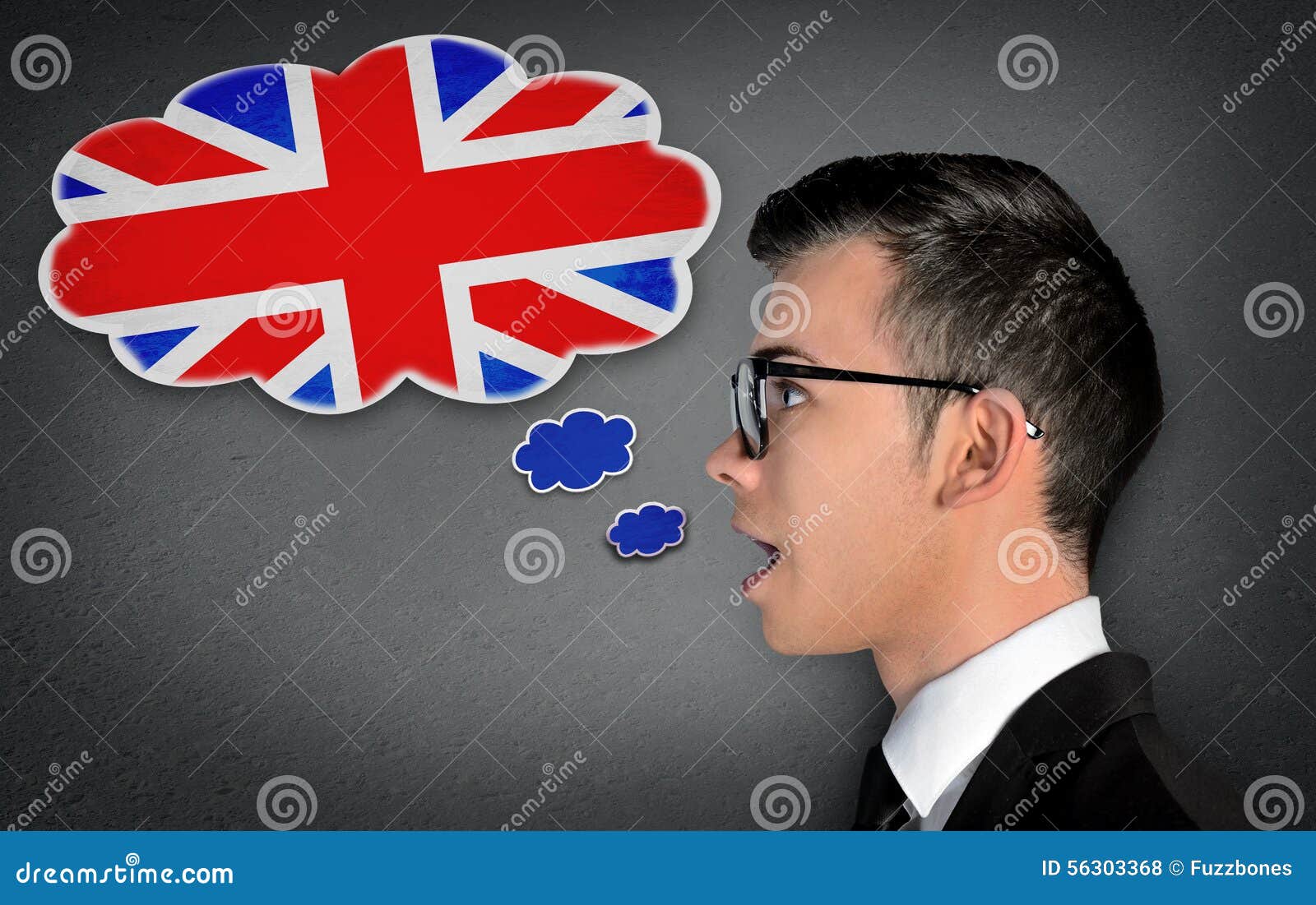 Man learn speaking english stock photo. Image of background - 56303368