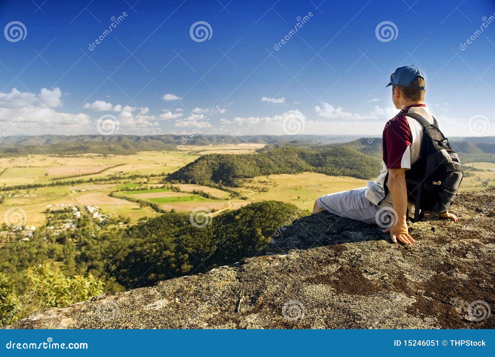 Man on Ledge stock image. Image of energetic, kaputar - 15246051