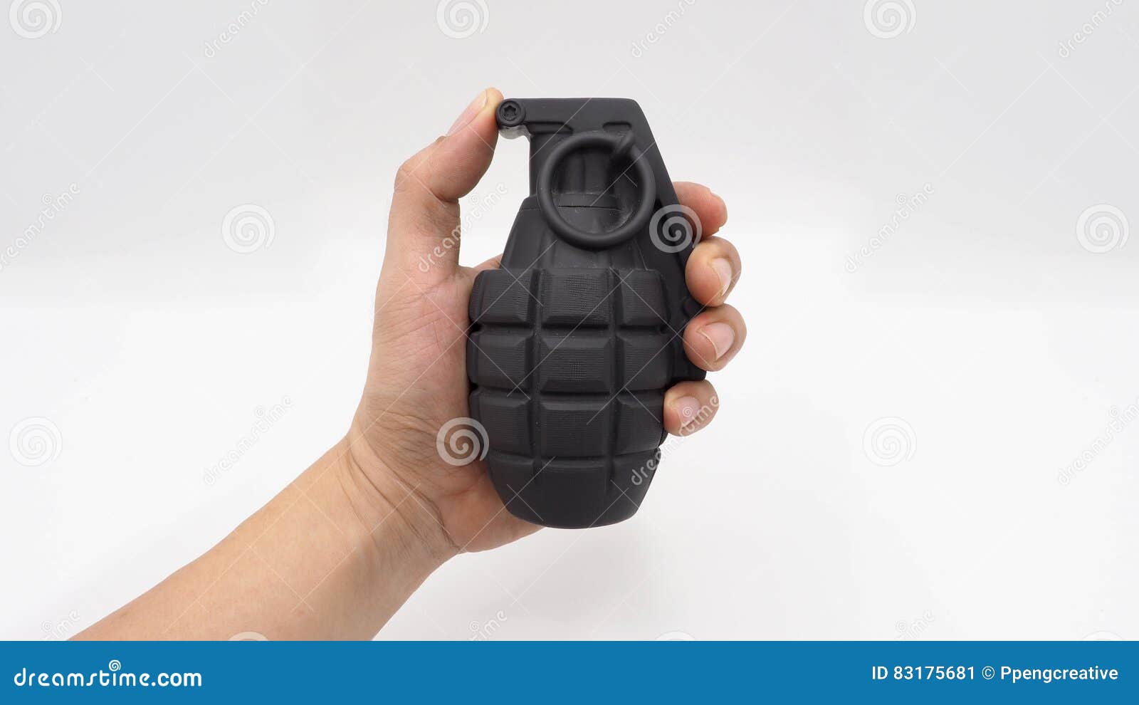 Man Left Hand and Military Bomb. Stock Image - Image of bomb, hand ...