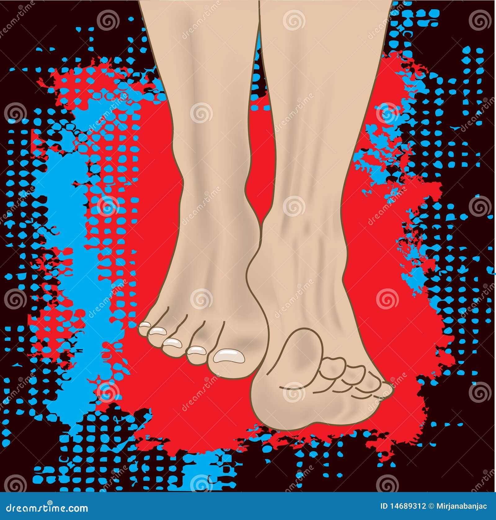 Man legs stock vector. Illustration of abstract, background - 14689312