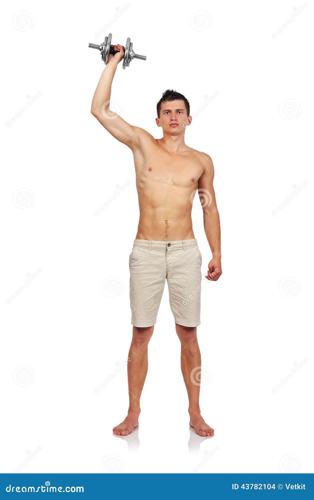 Man Lifted Up Dumbbell Stock Photos - Free & Royalty-Free Stock Photos ...