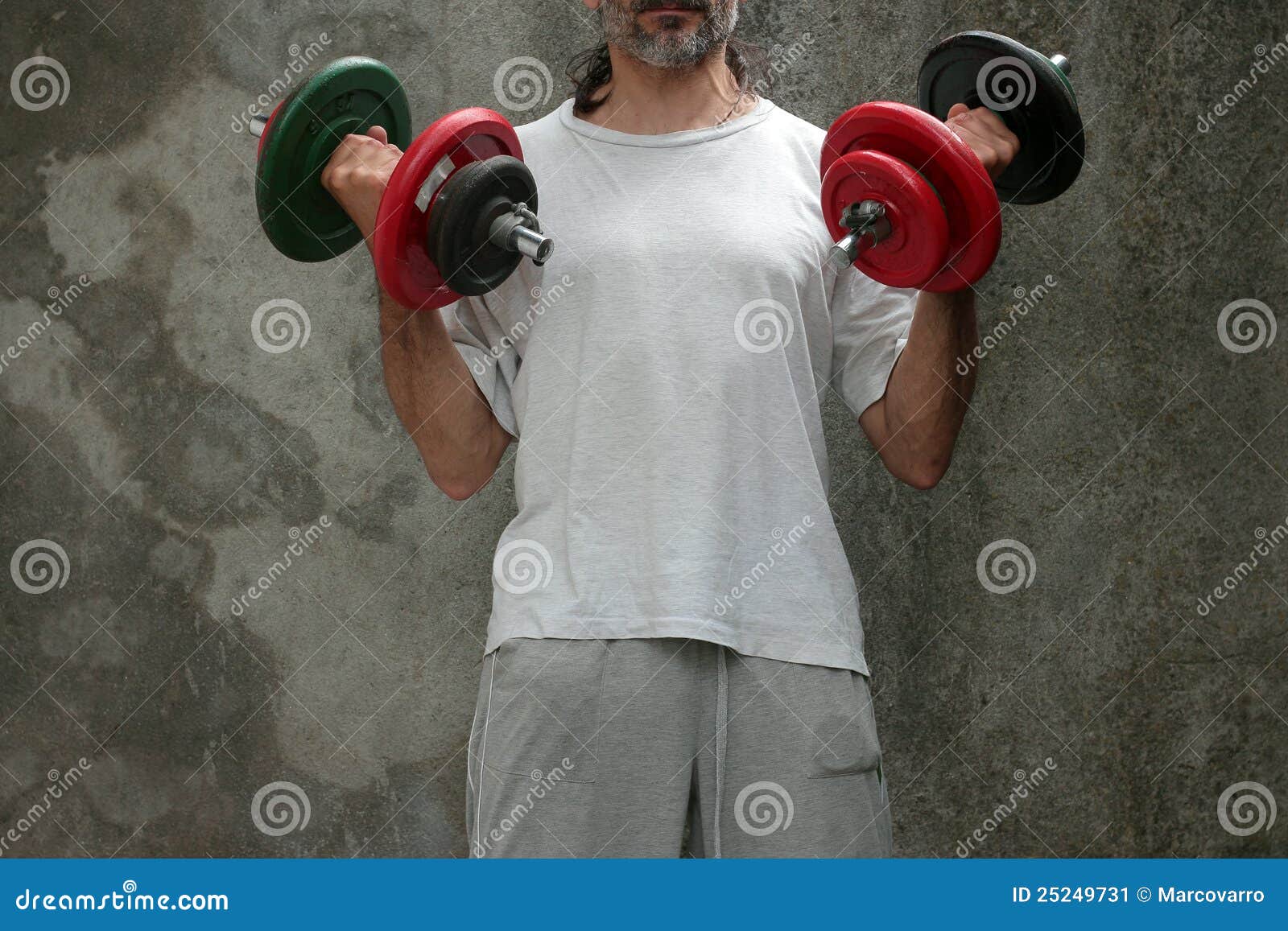 Man lifting dumbbell stock image. Image of arms, training - 25249731