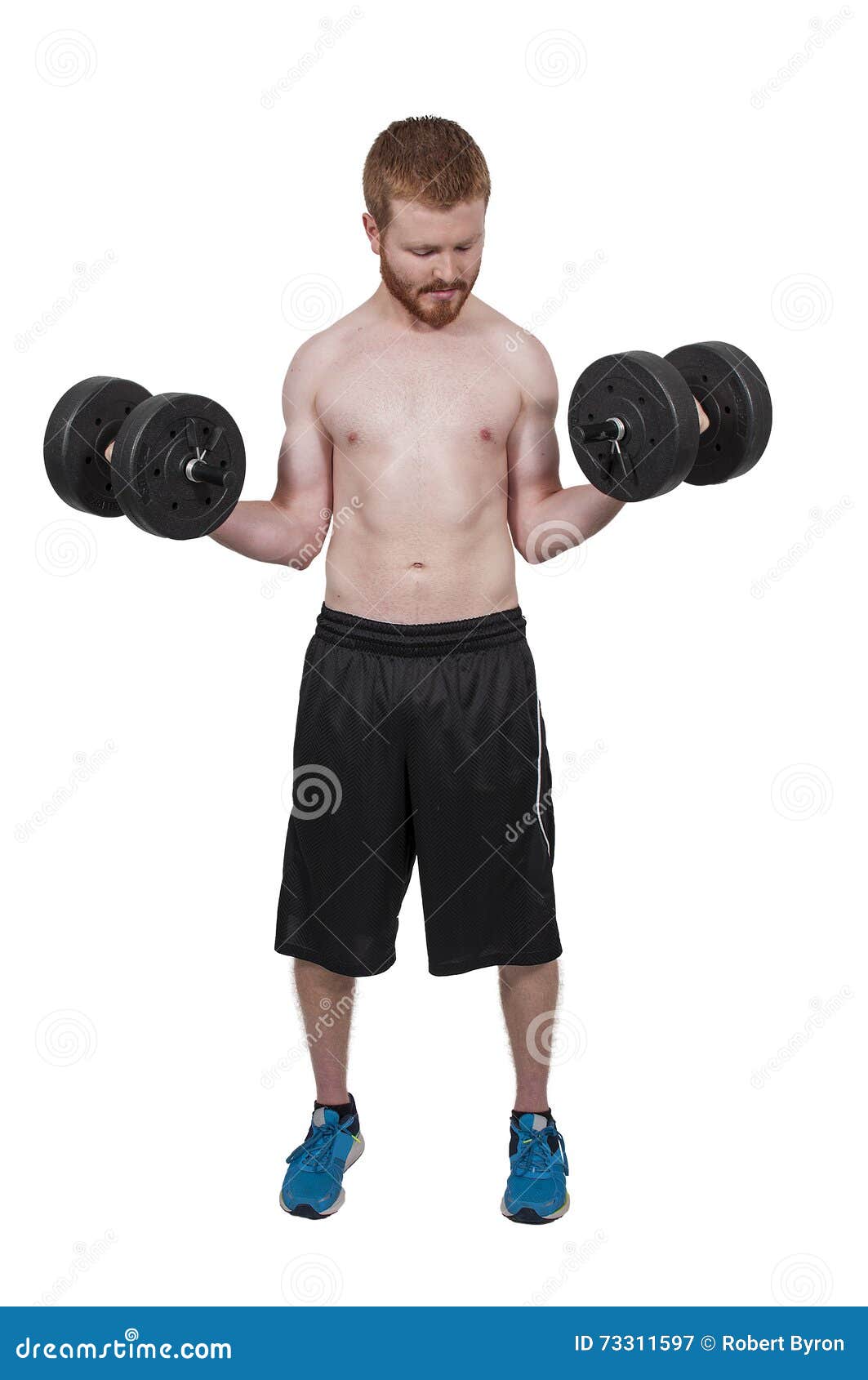 Man Lifting Weight stock image. Image of hard, person - 73311597