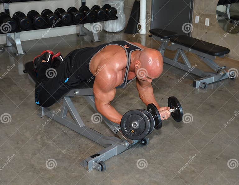 Man Lifting Weights stock image. Image of weights, forward - 45180293