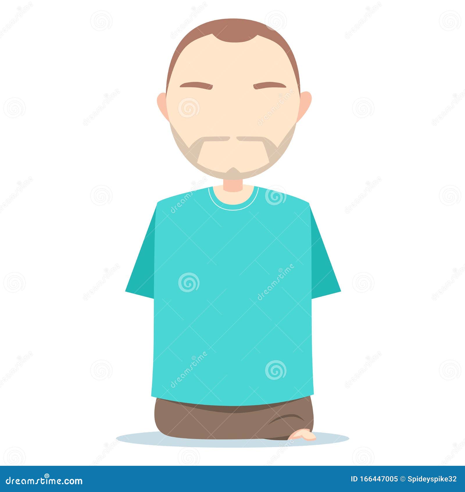 Man Without Limbs Wearing Casual Shirt Stock Vector Illustration Of Design Limbs 166447005