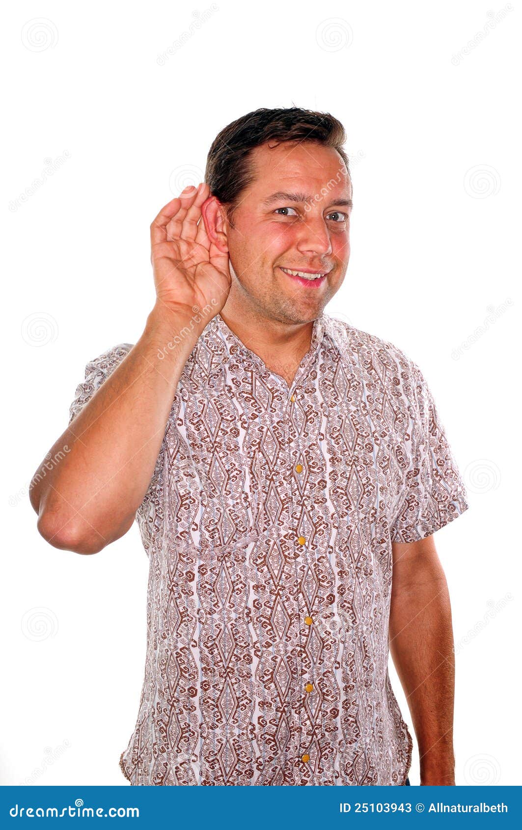 A man listening stock image. Image of lifestyle, concept - 25103943