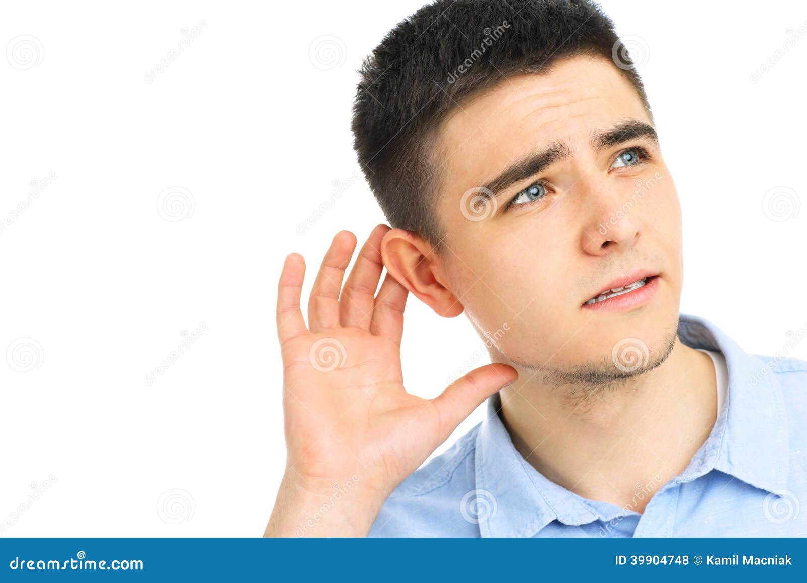 Man Listening Stock Photo - Image: 39904748