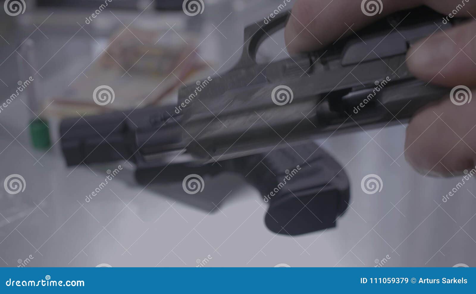 Man Loading Bullets into Gun, Close-up of Hands CSI Stock Video - Video ...