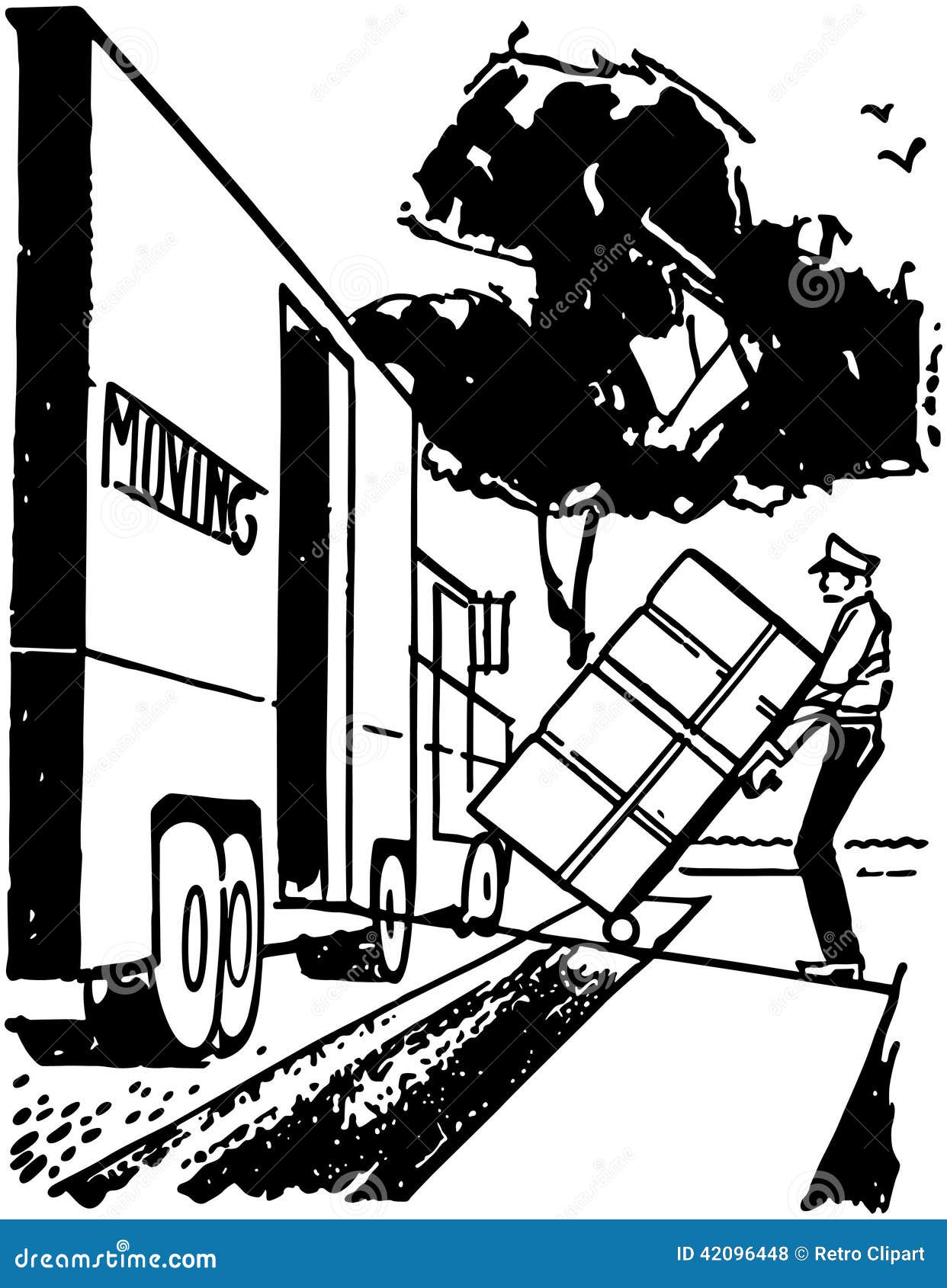 Loading And Moving. Distribution Center Vector Illustration ...