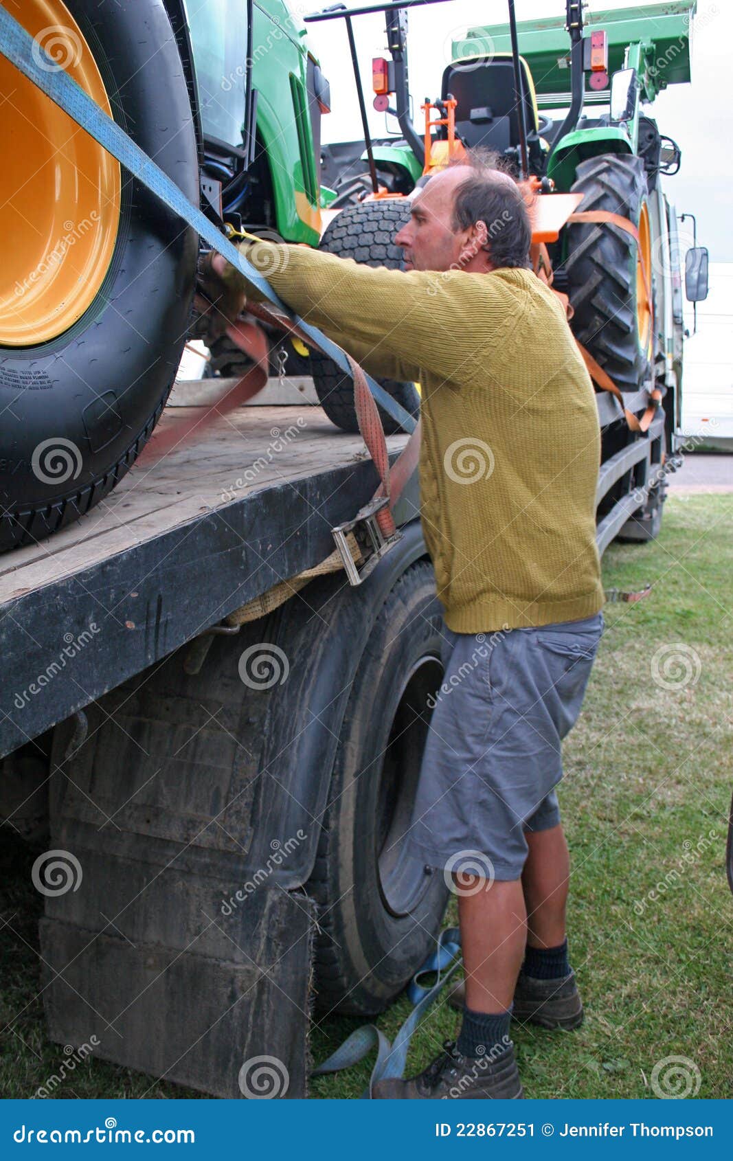 Man loading tractor stock image. Image of prepare, agricultural - 22867251