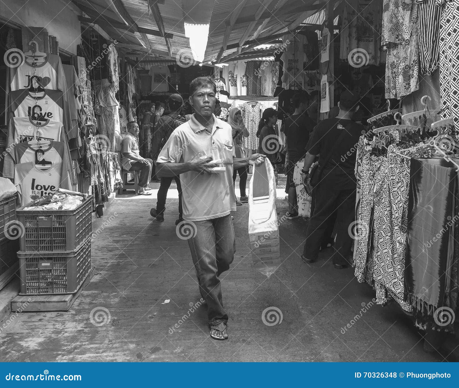 A Man at the Local Market in Jogja, Indonesia Editorial Stock Photo ...