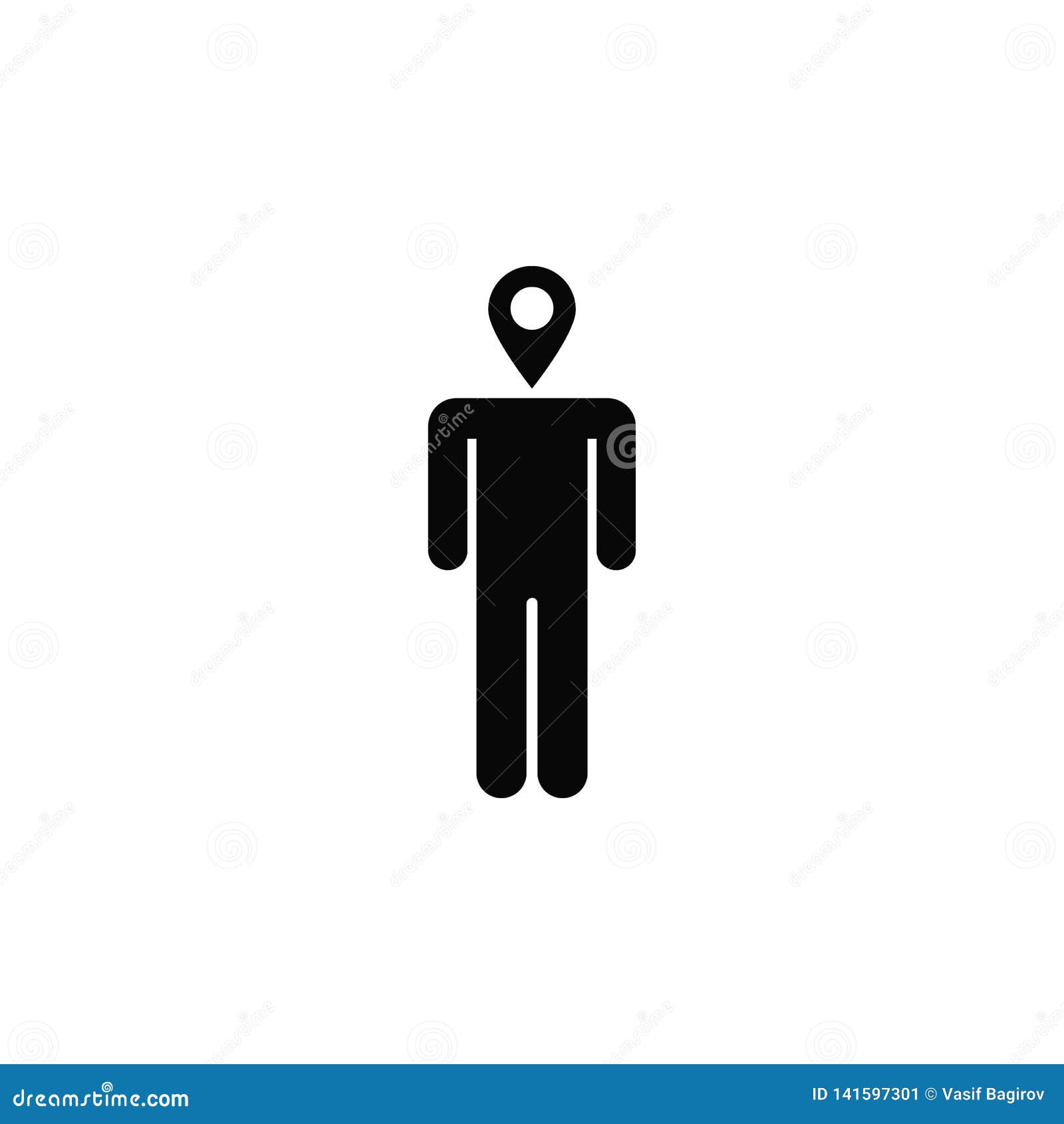 Man, Location, Icon. Element of Simple Icon for Websites, Web Design ...