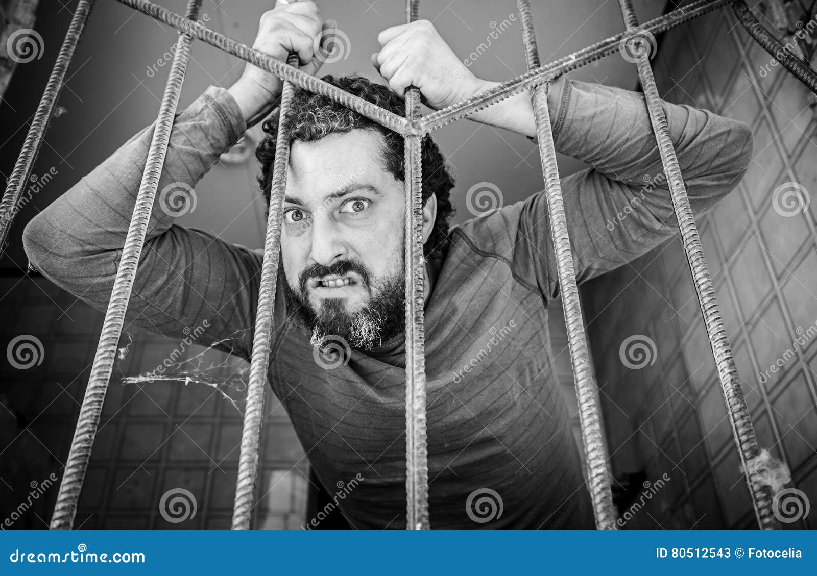 Man locked stock image. Image of head, prison, despair - 80512543