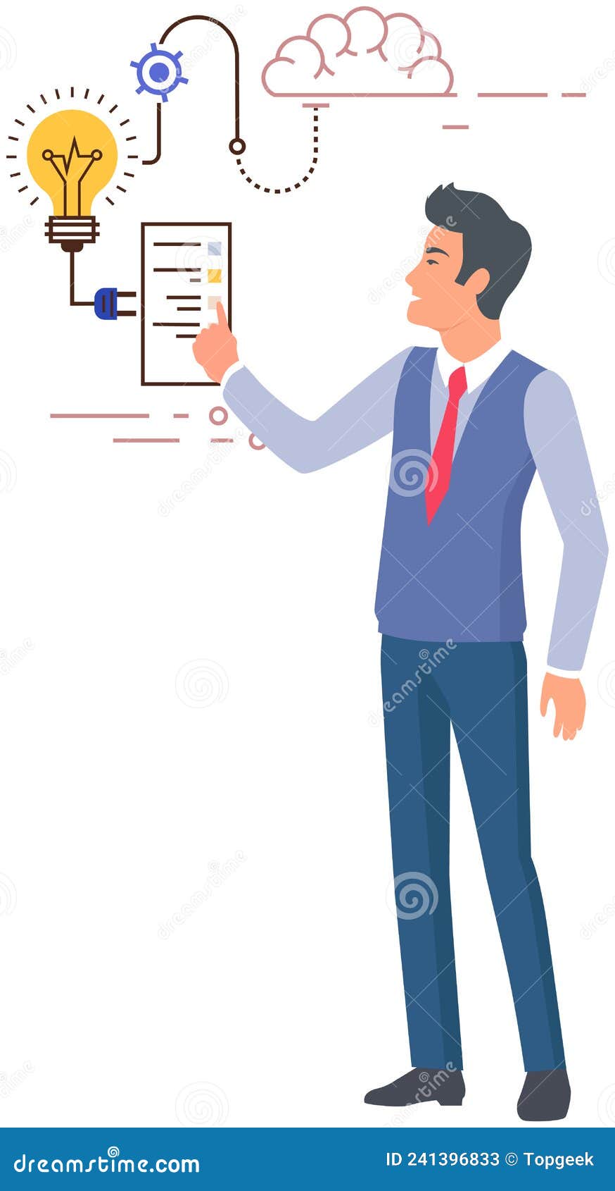 Man with Logical, Analytical, Strategic Thinking Mental Mindset Type ...