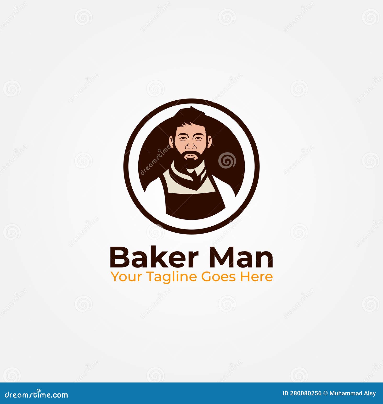 Baker Logo Vector Design, Baker Character Design, Chef Logo, Suitable ...