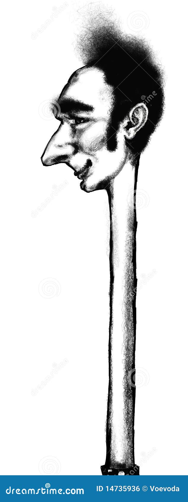 Long Neck Silhouette Vintage Logo Vector Illustration | CartoonDealer ...