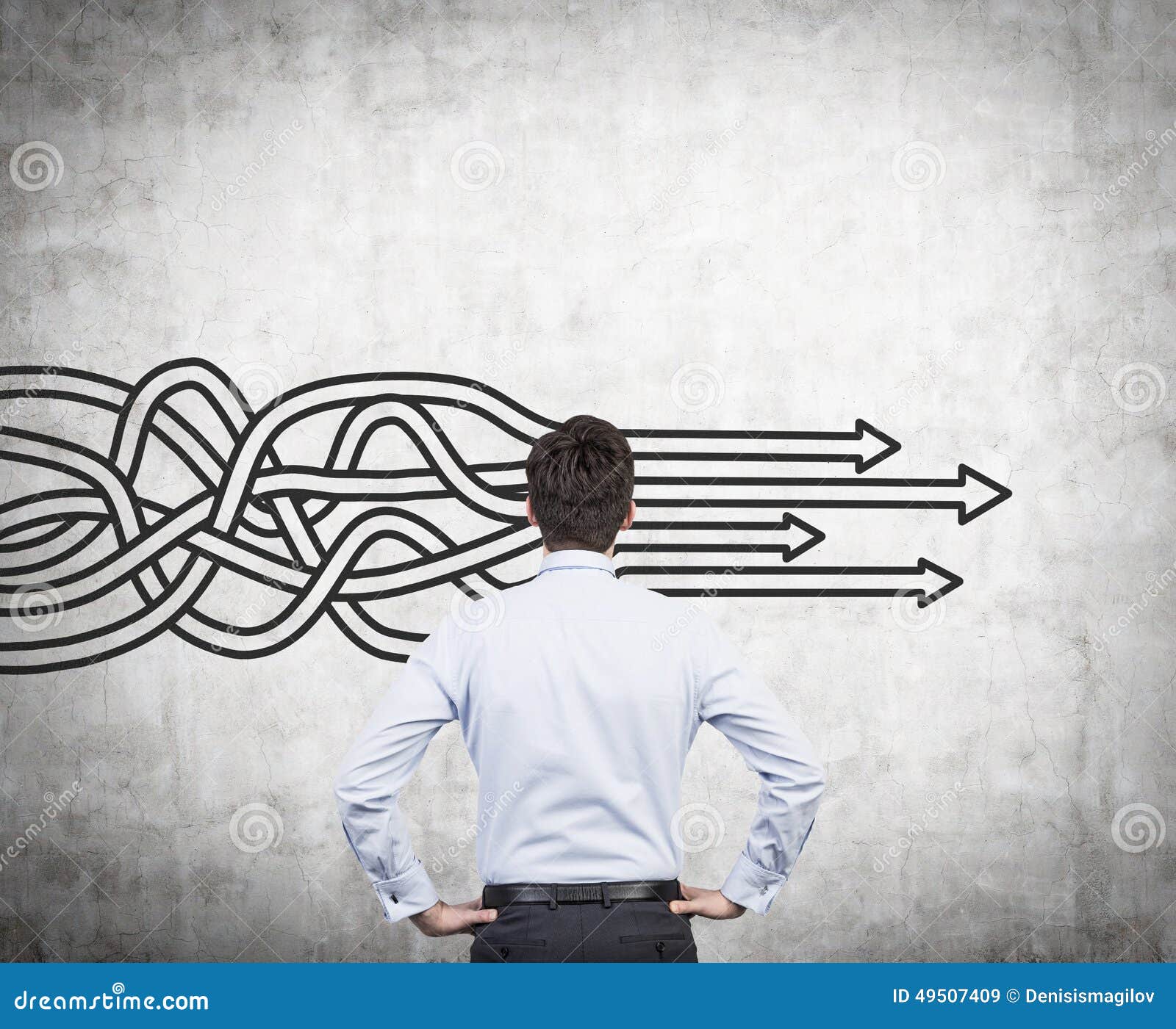 Man looking on arrows stock image. Image of moving, sign - 49507409