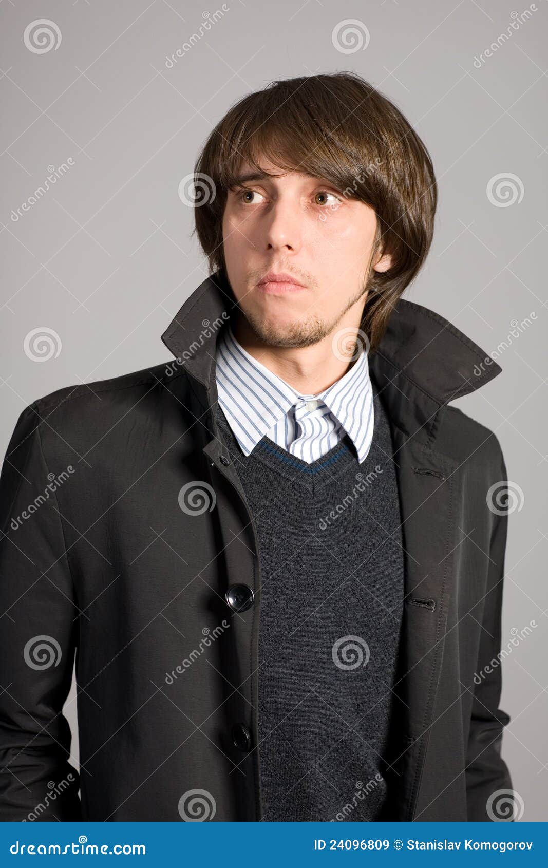 Man looking away stock image. Image of gentleman, cope - 24096809